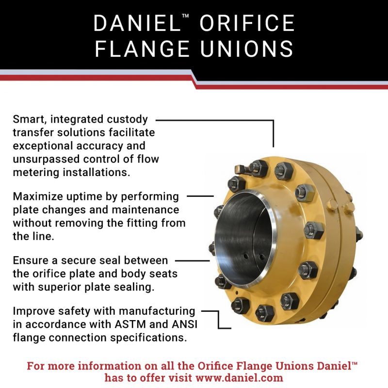 Daniel Orifice Flange Unions - Daniel Measurement & Control
